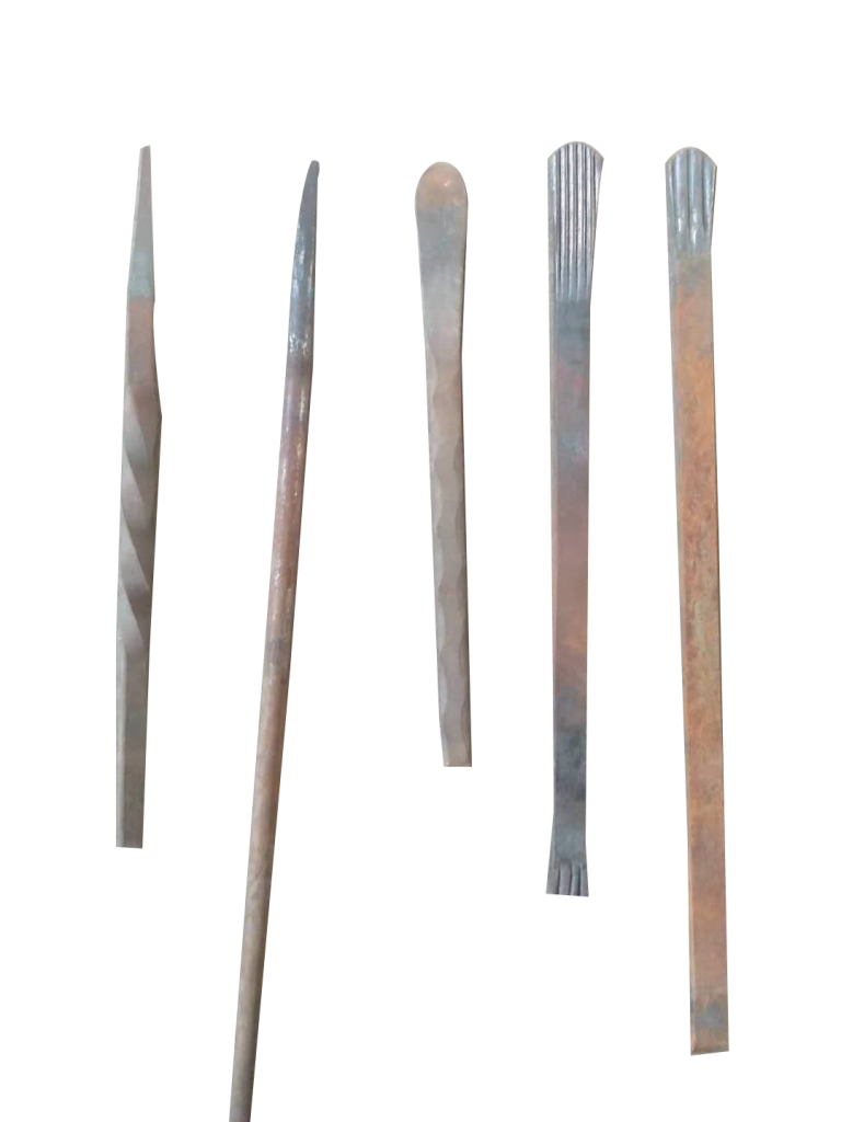 LC-F4 Electric Multifunction Flat Steel Fishtail End Forming Machine ...